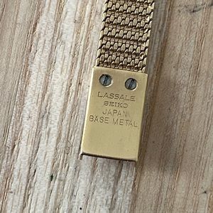 Seiko | Accessories | Lassale Seiko Ladies Watch Rare Vintage Genuine Diamonds Gold Tone ...
